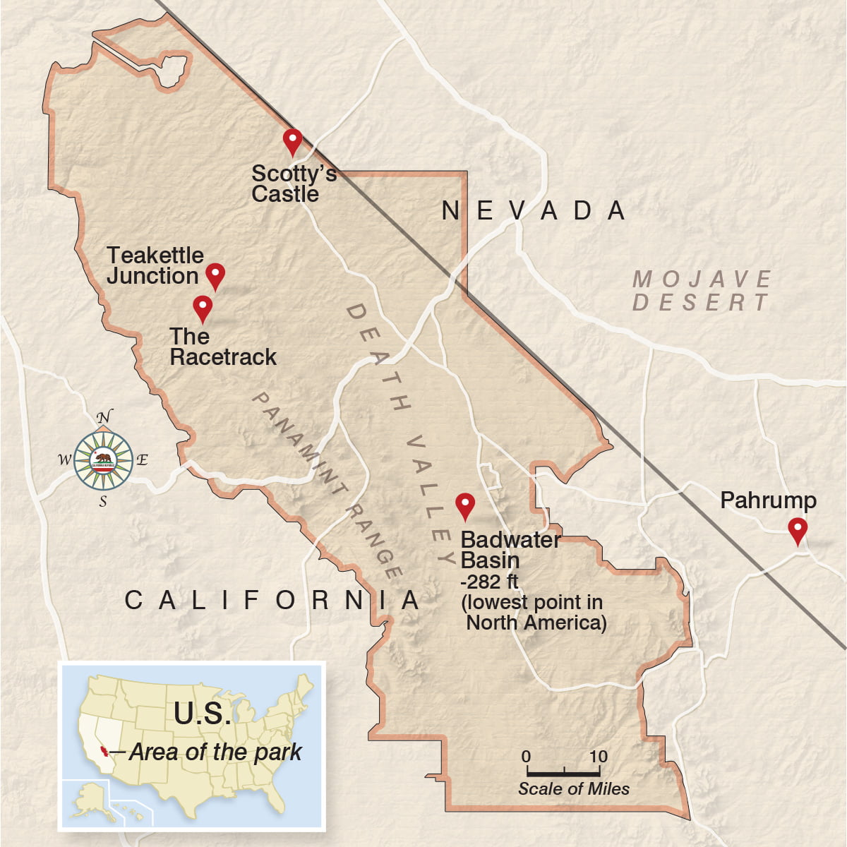 Where Is Death Valley California On A Map Death Valley California Map,